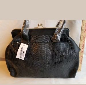 MG Collection | Bags | New Mg Collection Large Vegan Black Handbagpurse ...